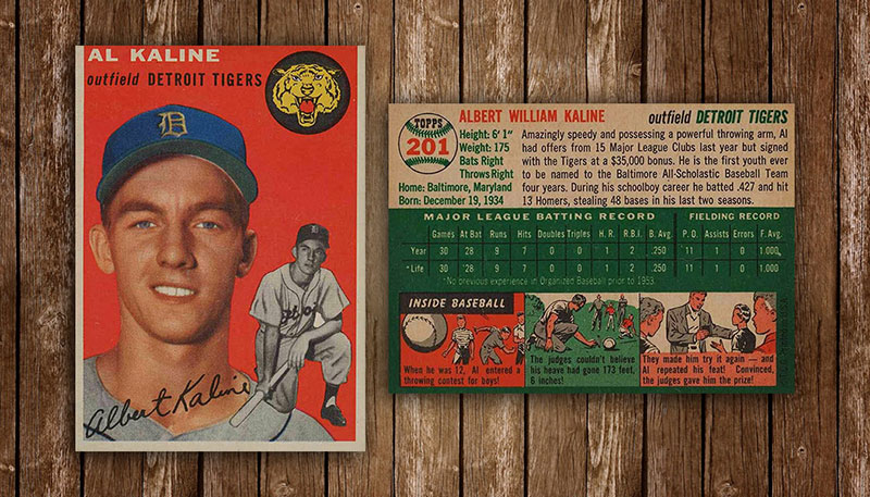 Looking Back at Al Kaline's Career Through Topps Baseball Cards