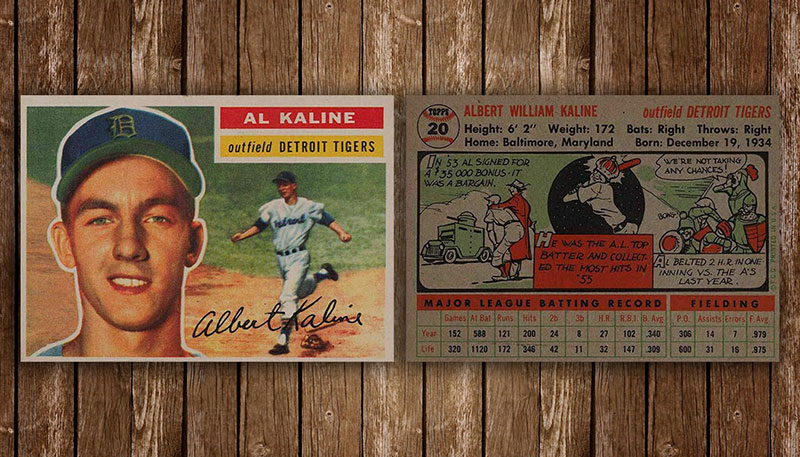 Looking Back at Al Kaline's Career Through Topps Baseball Cards
