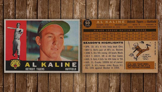 Looking Back at Al Kaline's Career Through Topps Baseball Cards