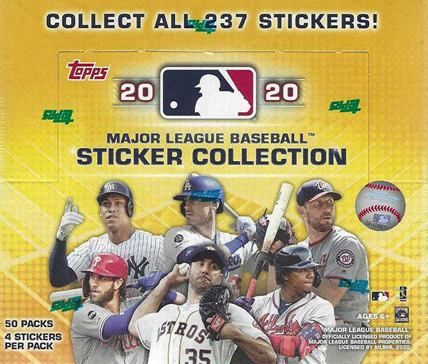 2020 Topps MLB Stickers Checklist, Release Date, Box Info