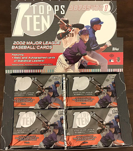 2002 Topps Ten Baseball Box Break and Breakdown