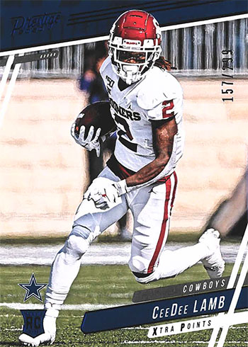 2020 Panini Prestige Football Checklist, Team Set Lists, Retail Box Info