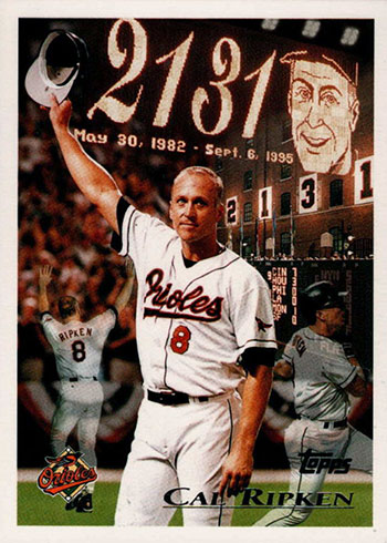 Cal Ripken Jr.'s 2,131 Consecutive Games Record on Baseball Cards