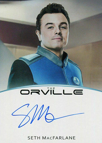 Seth MacFarlane Uses Auto-Pen for Orville Autograph Cards
