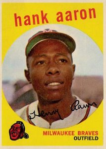 Hank Aaron Topps Baseball Cards Guide and Gallery