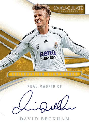 David Beckham, Panini Sign Exclusive Autograph, Memorabilia Agreement