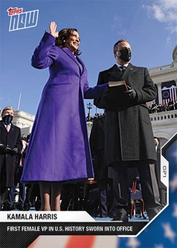 Bernie Sanders Gets a Topps Now Card from Presidential Inauguration