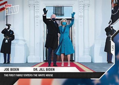 Bernie Sanders Gets a Topps Now Card from Presidential Inauguration