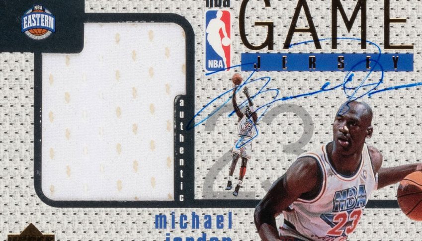 Michael Jordan 1997 UD Game Jersey Autograph Nets $840,000