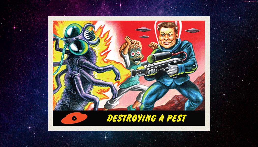 Vintage Mars Attacks Cards Brought to Life