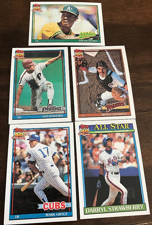 1991 Topps Baseball Box Break, Highlights And Breakdown