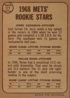 Nolan Ryan Rookie Card Guide, Checklist and History