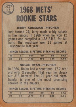 Nolan Ryan Rookie Card Guide, Checklist and History