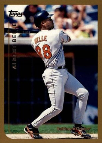 10 Albert Belle Baseball Cards That Chart His MLB Career