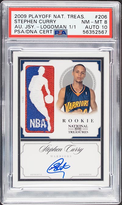 Stephen Curry 2009 National Treasures Logoman Auto Nets $5.9 Million