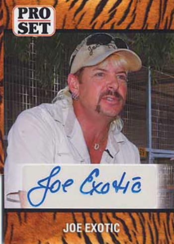 Tiger King's Joe Exotic Gets Autograph Cards from Pro Set