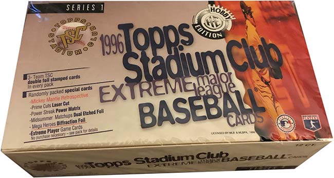 1996 Topps Stadium Club Series 1 Baseball Jumbo Box Break and Review