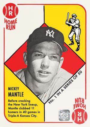 2021 Topps Mickey Mantle Collection Checklist, Box Info, Card Details