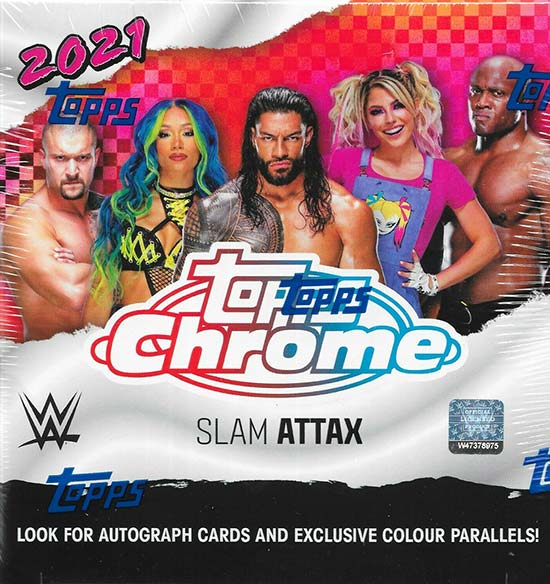 2021 Topps Chrome WWE Slam Attax Checklist, Box Info, Autographs