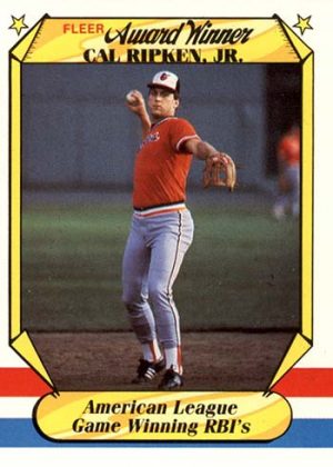 Fleer Award Winners Baseball Cards Of The 1980s And '90s