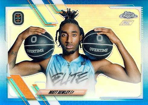 2021-22 Topps Chrome Overtime Elite Basketball Checklist, Box Info