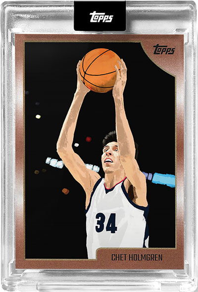 2022 Topps Chet Holmgren Art Collection Basketball Checklist, Details