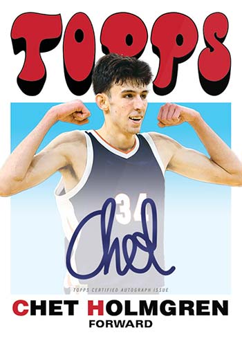 2022 Topps x Chet Holmgren Basketball Checklist, Pack Info, Details