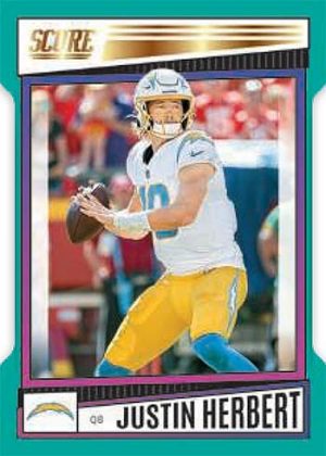 2022 Score Football Checklist, Team Set Lists, Hobby Box Info
