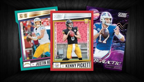 2022 Score Football Checklist, Team Set Lists, Hobby Box Info