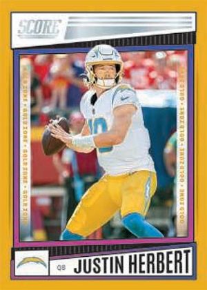 2022 Score Football Checklist, Team Set Lists, Hobby Box Info