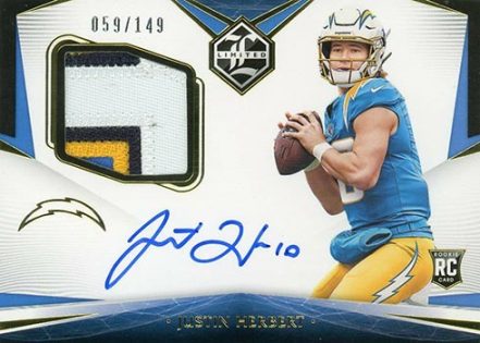 Justin Herbert Rookie Card Countdown and What's the Most Valuable
