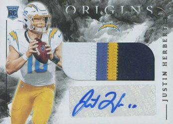 Justin Herbert Rookie Card Countdown and What's the Most Valuable