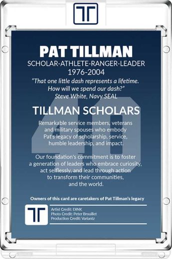 Pat Tillman Foundation, DINK Partner to Create Football Cards