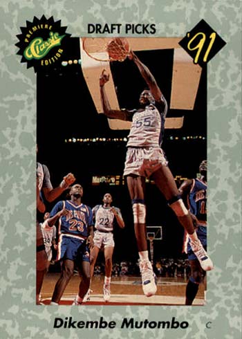 10 Career-Defining Dikembe Mutombo Basketball Cards