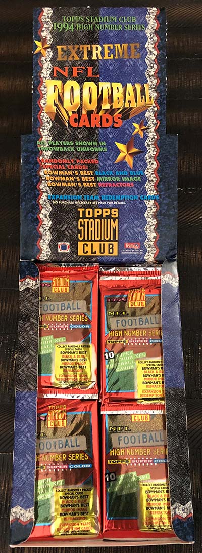 1994 Topps Stadium Club High Series Football Box Break, Review