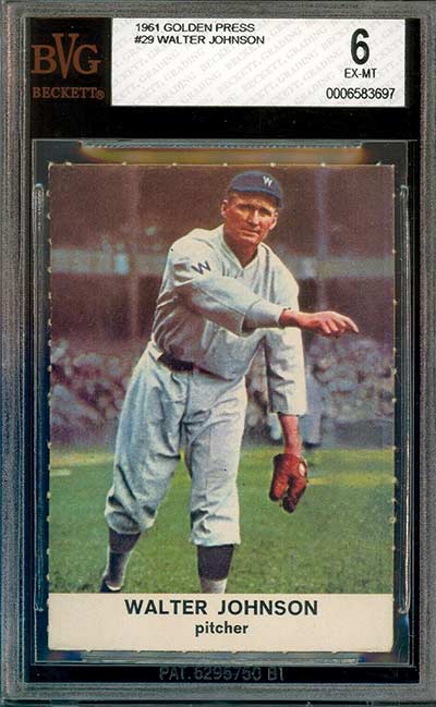 1961 Golden Press Baseball Hall of Fame Checklist, Info, History