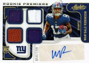 2022 Panini Absolute Football Checklist, Team Set Lists, Box Info