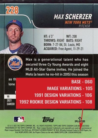 2022 Topps Stadium Club Baseball Variations Guide, SSP Gallery