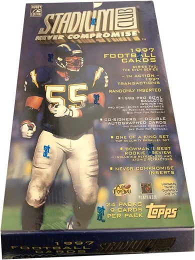 1997 Topps Stadium Club Series 2 Football Box Break, Review