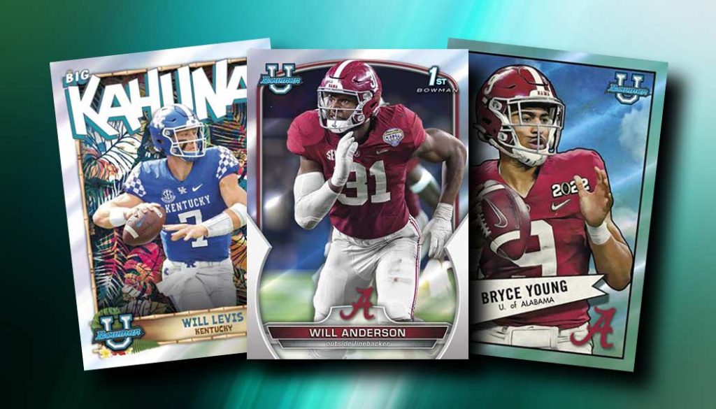 2024 Bowman Chrome University Football Checklist, Box Info