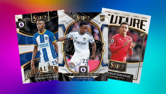 2023-24 Panini Select Premier League Soccer Checklist, Box Info