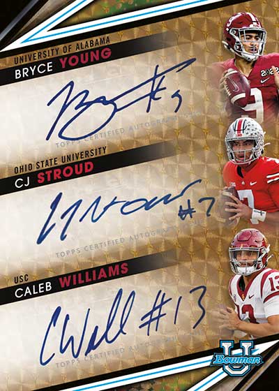 2022 Bowman's Best University Football Checklist, Hobby Box Info