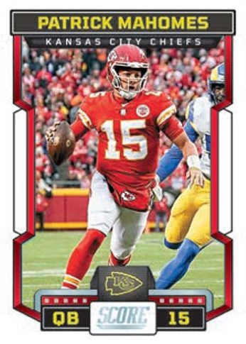 2023 Score Football Checklist, Team Set Lists, Hobby Box Info
