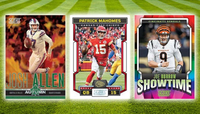 2022 Score Football Checklist, Team Set Lists, Hobby Box Info