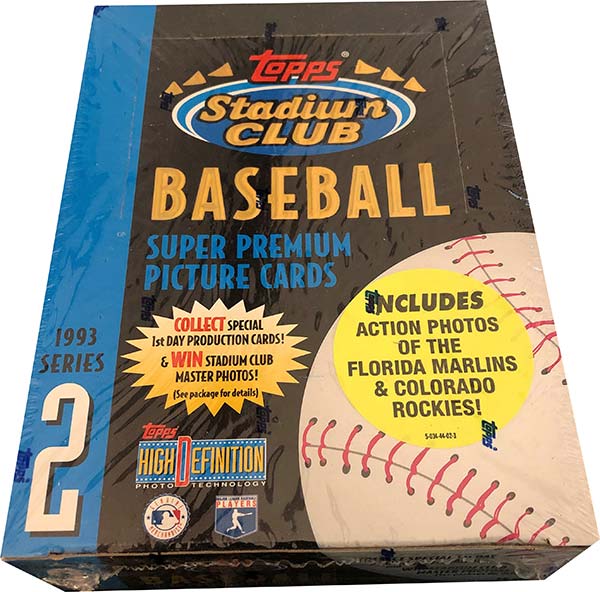 1993 Topps Stadium Club Series 2 Baseball Box Break, Review