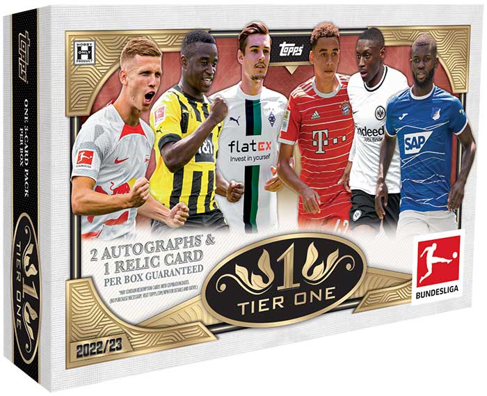 2022-23 Topps Tier One Bundesliga Checklist, Hobby Box Info