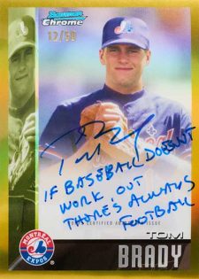 The Story of the First Tom Brady Baseball Card