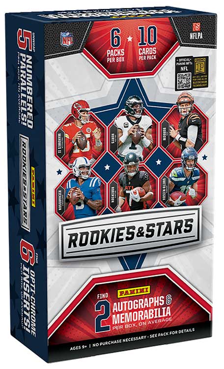 2023 Panini Rookies & Stars Football Checklist, Hobby Box Info