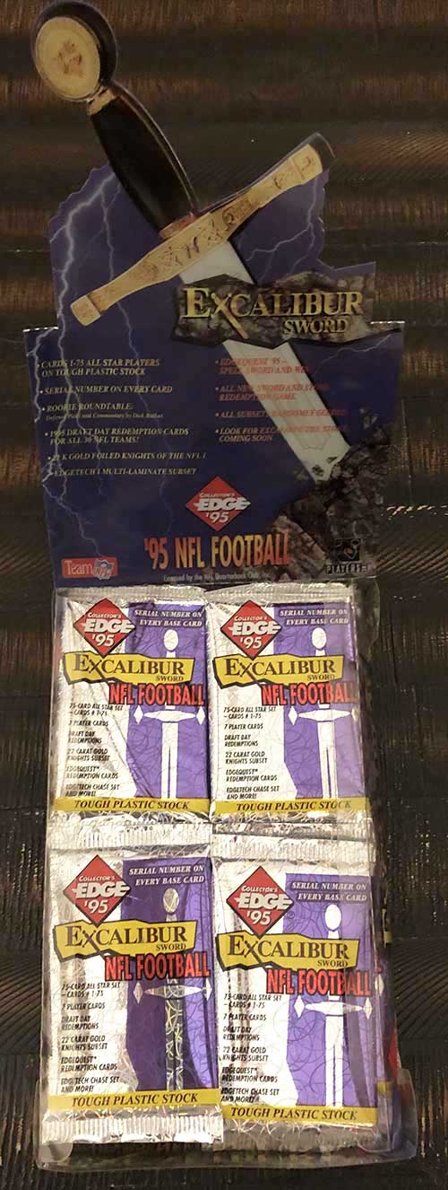 1995 Collector's Edge Excalibur Sword Football Box Break, Review