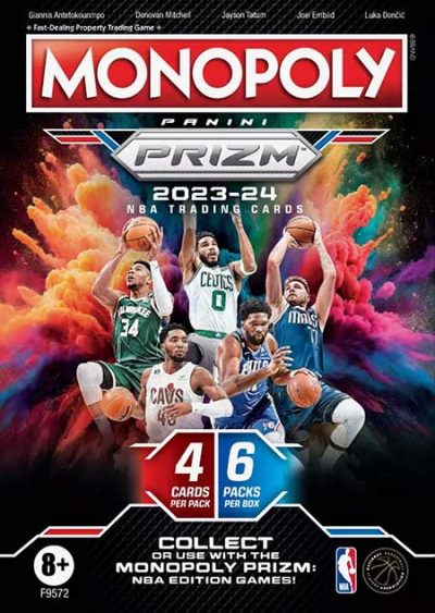 2023-24 Panini Prizm Monopoly Basketball Checklist, Box Info